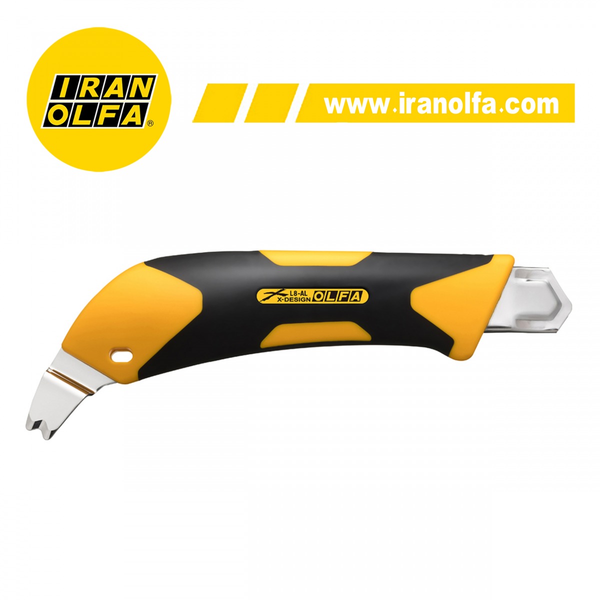 کاتر بزرگ با قفل اتوماتیک اُلفا (OLFA) ژاپن - مدل L8-AL